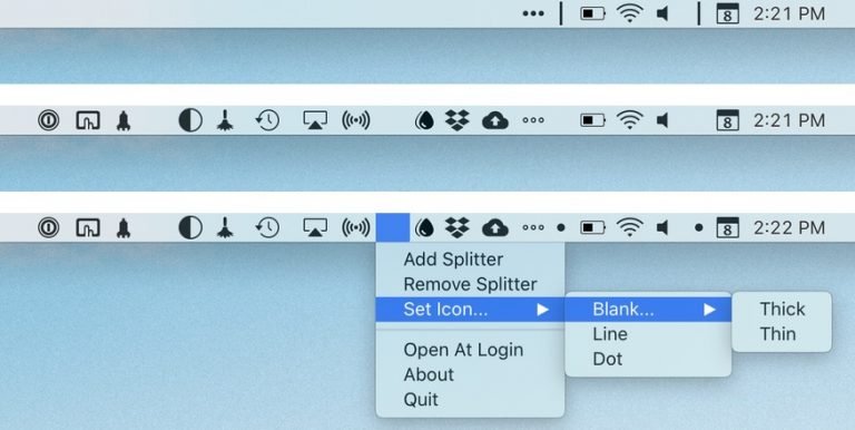 Menu Bar Splitter | MacMenuBar.com